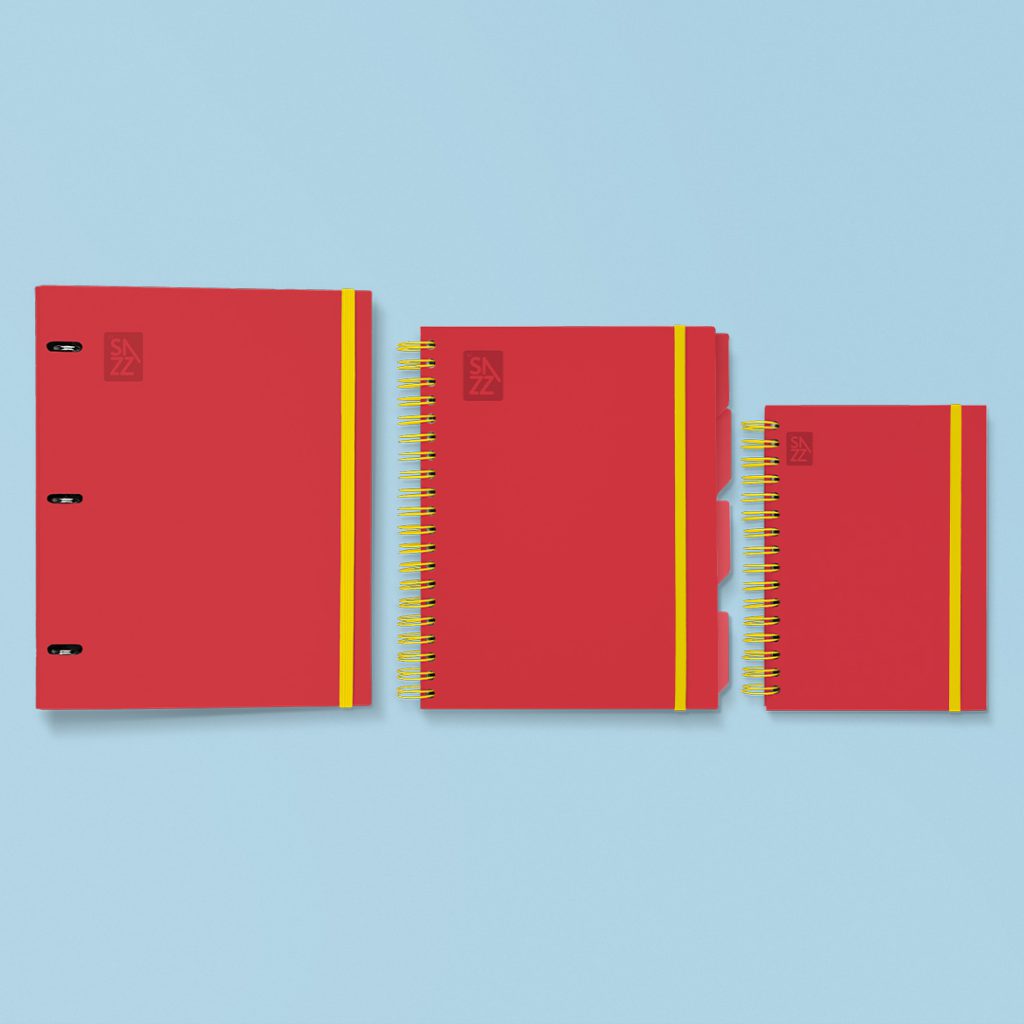 Paquete SAZZ Soft Touch Carpeta, Cuaderno Profesional 5M 180 Hojas y ...