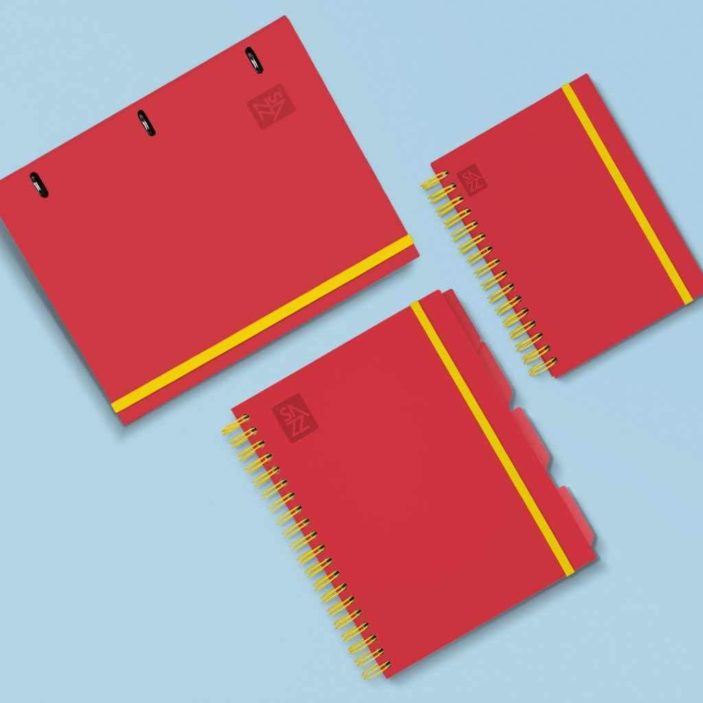 Paquete SAZZ Soft Touch Carpeta, Cuaderno Profesional 5M 180 Hojas y ...